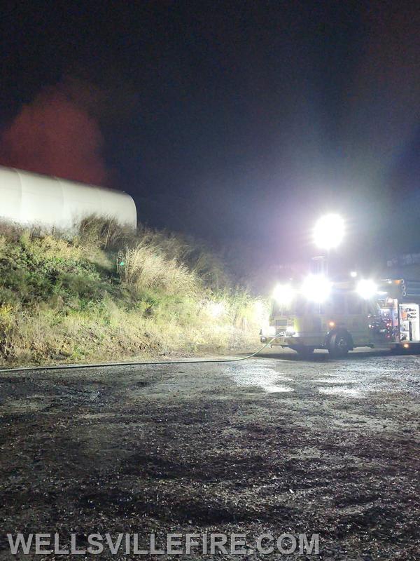 Mutual aid call to large fire - Wellsville Fire Company